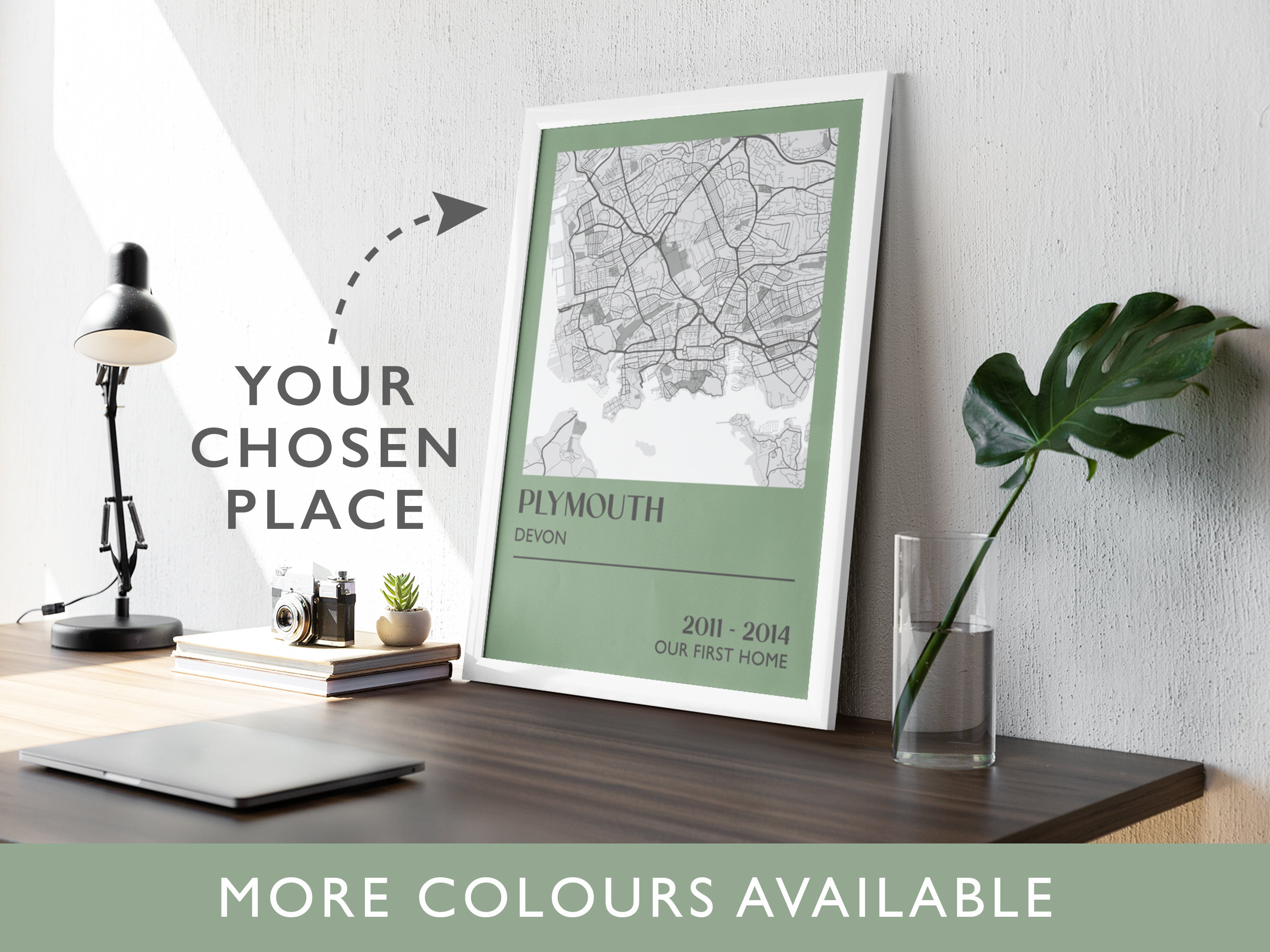 Personalised Map Art Print Custom Map of Your Chosen - Etsy UK