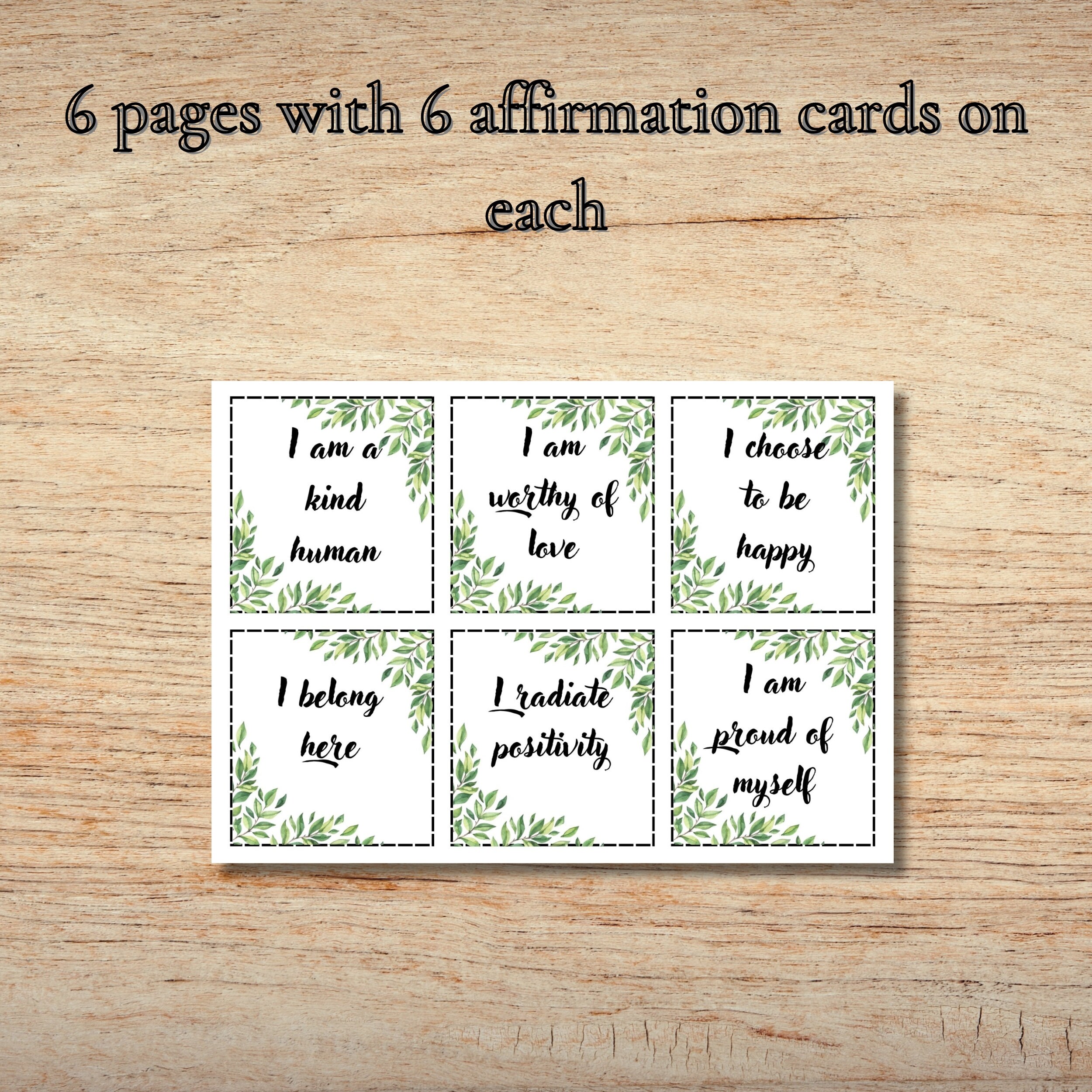 36 Positive Affirmation Cards Printable, Affirmation Cards Digital ...