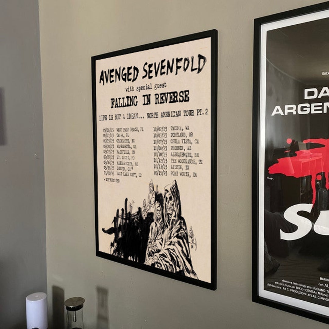Rockzilla Falling in Reverse 2023 Tour Poster - Etsy