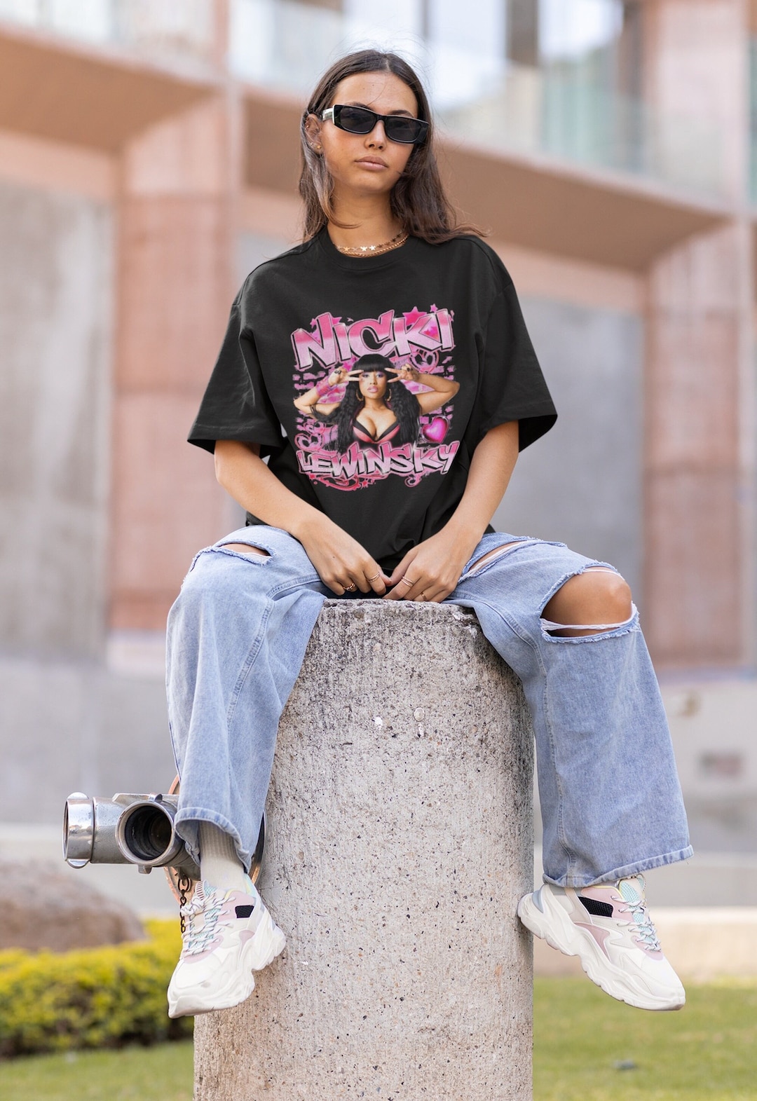 Nicki Lewinsky Homage T-shirt, Bootleg Rap T, Tribute Celebrity Shirt ...