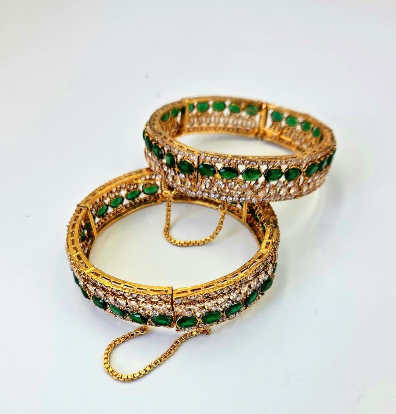 Bottle Green Bangles. Openable and Adjustable. - Etsy