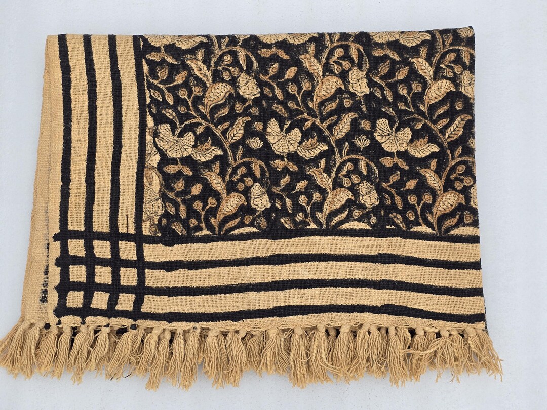 Premium Sofa Handmade Throw Hand Block Print Throw Soft Boho Cotton ...