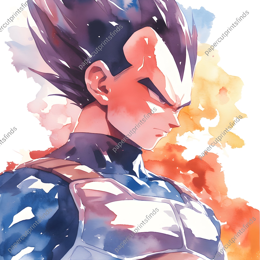Legendary Vegeta Art: Digital Download for Anime Fans and Collectors - Etsy