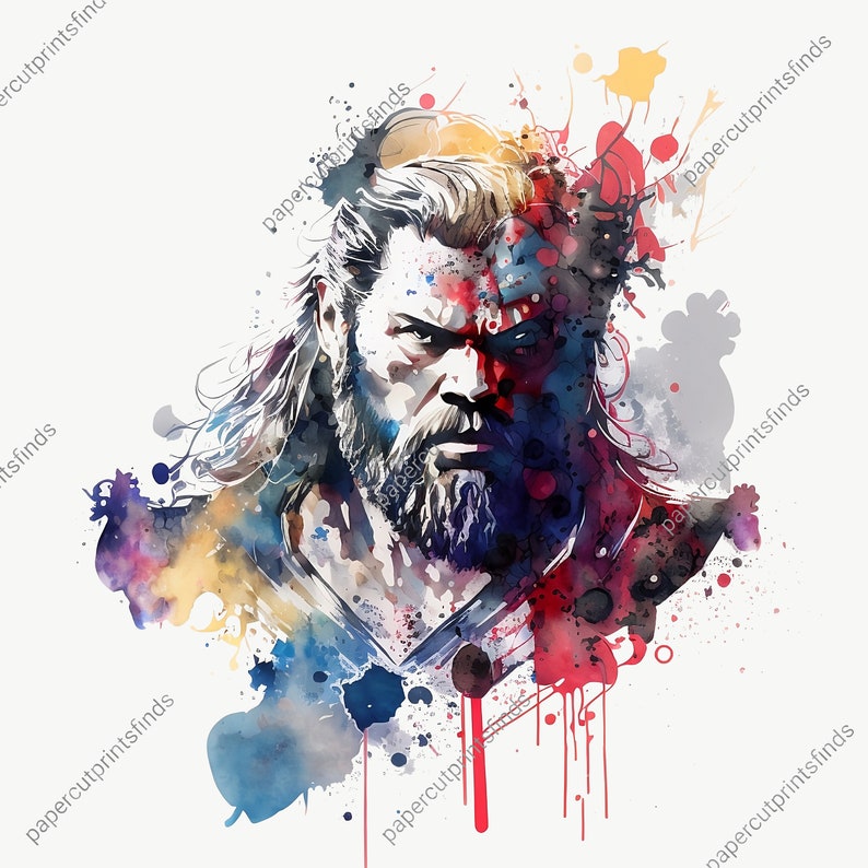 Marvel Superheroes Watercolor Art Print Bundle (spiderman, Ironman ...