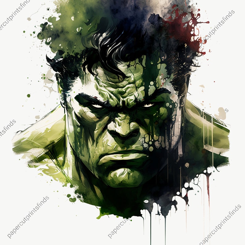 Marvel Superheroes Watercolor Art Print Bundle (spiderman, Ironman ...