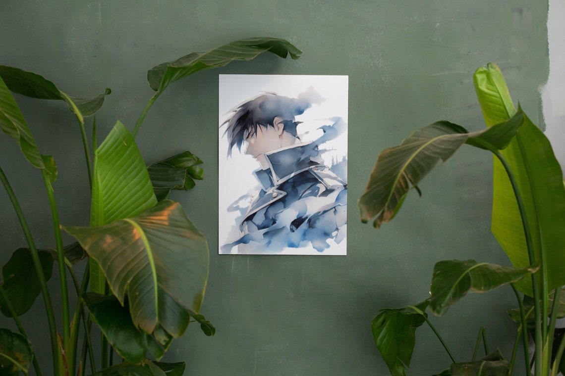 Inferno Alchemist Roy Mustang Art: Digital Download for Anime Fans and ...