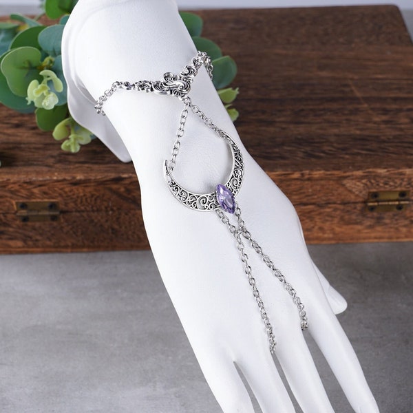 Silver Hand Chain - Etsy