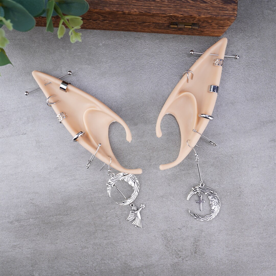 Elf Ear Cuff Fairy Witch Ear With Chain Pin Soft Ears - Etsy