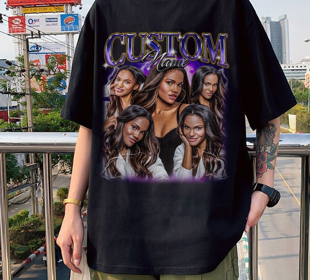 Custom Bootleg Rap Tee Personalize Photo Your Picture Vintage - Etsy