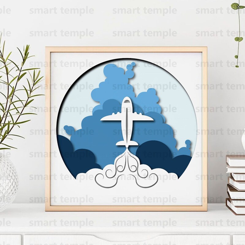 3d Airplane Svg File - Etsy