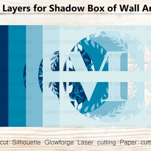 Monogram Shadow Box SVG, 3D Split Monogram A-Z Shadow Box Svg, 3D Name ...