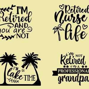 Retirement Svg Bundle, Retirement Laser Files, Retirement Cricut ...