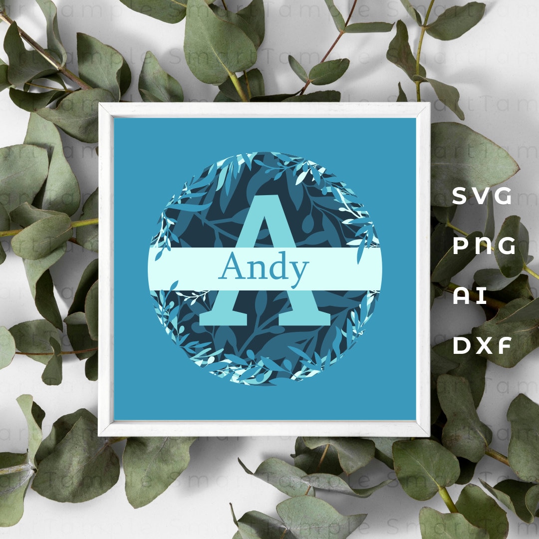 Monogram Shadow Box Svg, 3D Split Monogram A-Z Shadow Box Svg, 3d Name ...