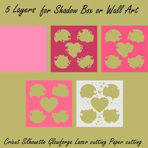 Family Photo Collage Shadow Box Svg,family Photo Collage Frame, Photo ...