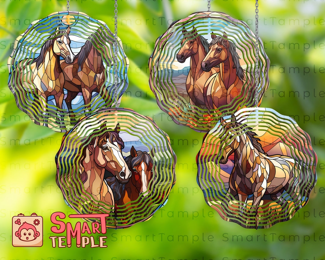 Horse Wind Spinner PNG, Horse Stained Glass PNG, Horse Wind Spinner SVG ...