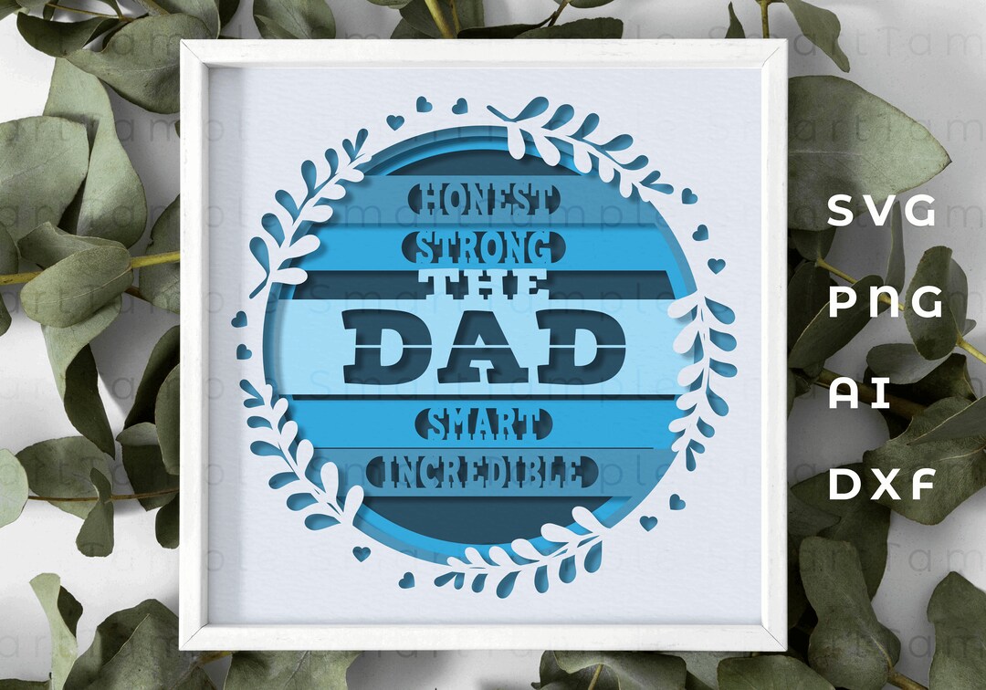 Fathers Day Shadowbox Svg, Fathers Day Shadow Box Svg, Fathers Day ...