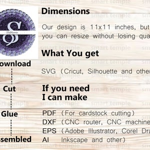 Personalized Name Shadow Box SVG With Customizable Split Monogram ...