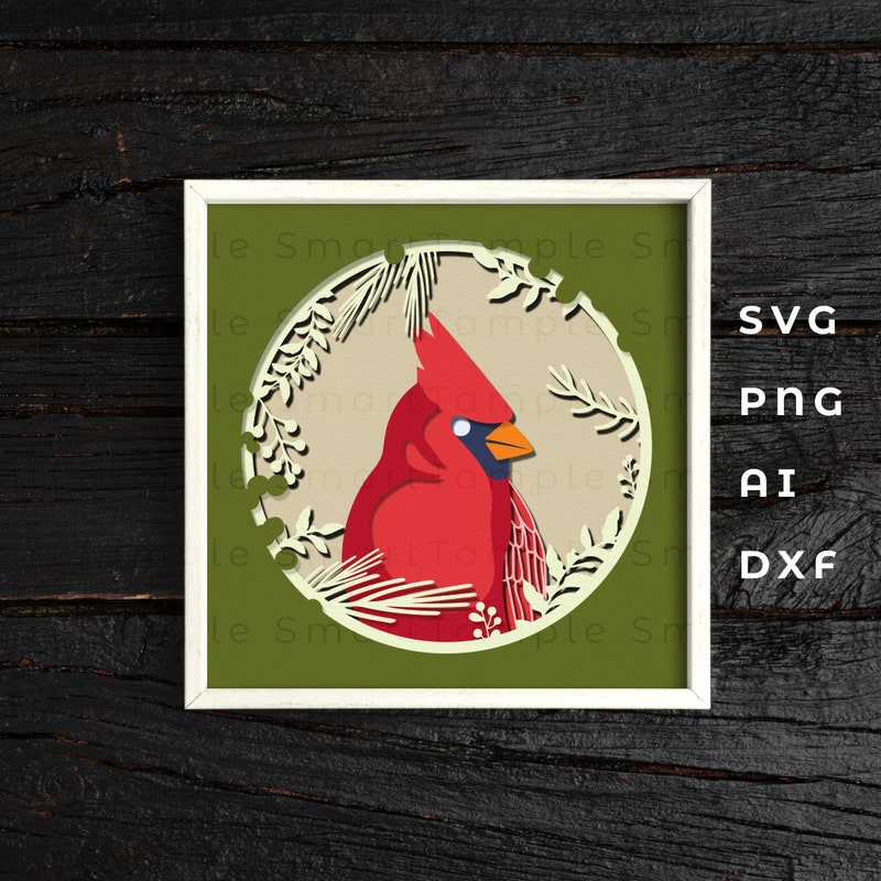 Cardinal Stencil - Etsy