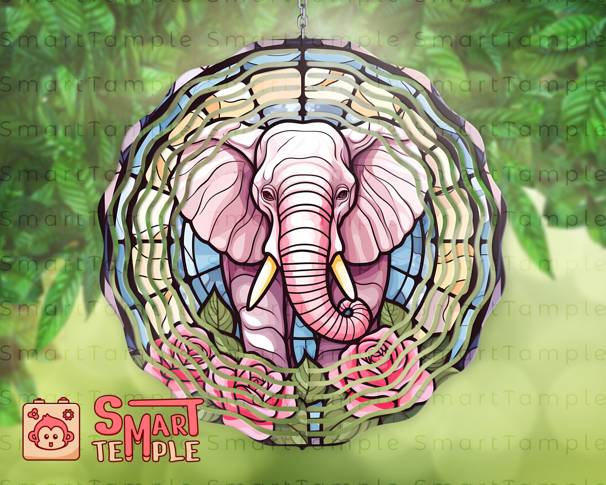 8 Designs Bundle Elephant Windspinner PNG Elephant Wind - Etsy
