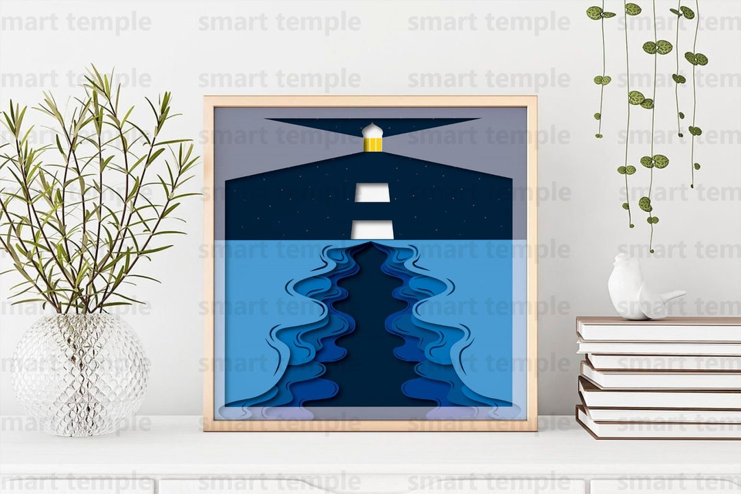 Lighthouse Shadow Box Svg Files for Cricut Lighthouse Paper - Etsy UK