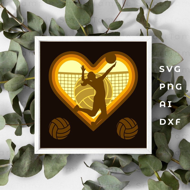 Volleyball Card Box - Etsy