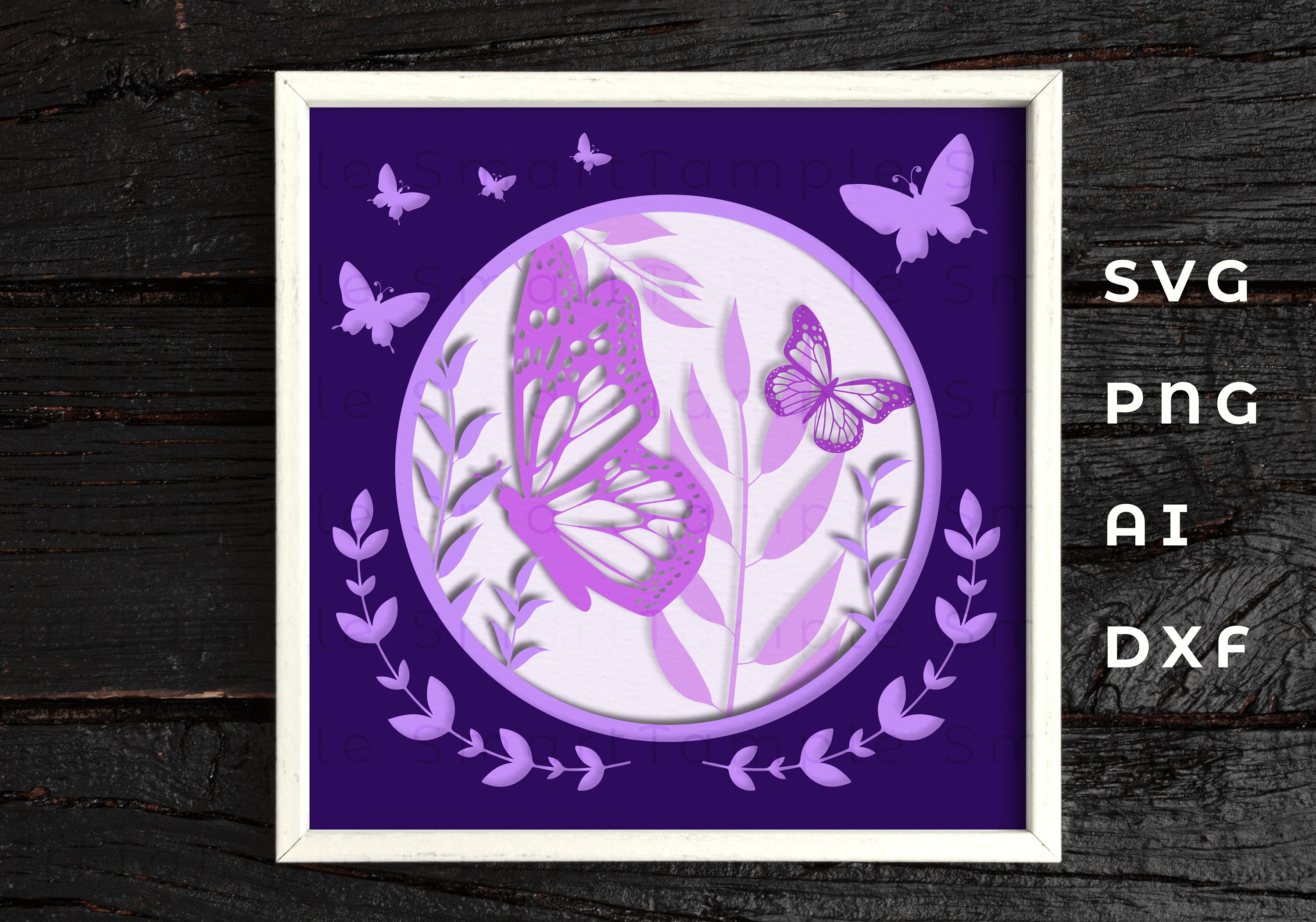 Butterfly Shadow Box Svg Butterfly Layered Svg Paper Cut - Etsy UK