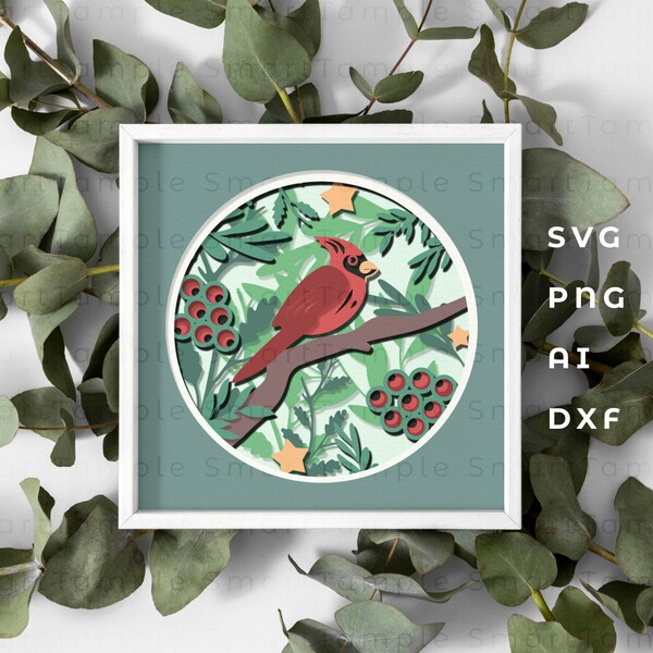 Cardinal Shadow Box - Etsy