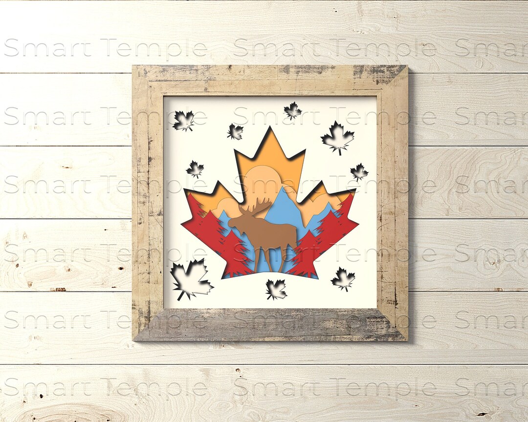 Maple Leaf Shadow Box Maple Leaf Svg Maple Leaf Laser Cut - Etsy