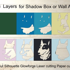 Dog Paper Cut Shadowbox, Dog Layered Svg, Dog Shadow Box Svg, Dog ...