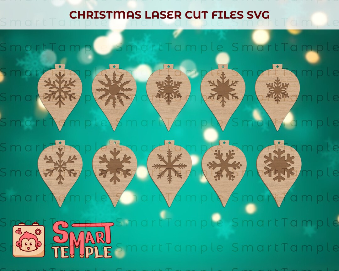 Snowflake Ball Ornament Laser Cut Svg, Christmas Ball Laser Cut ...