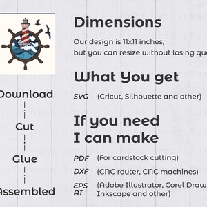 Lighthouse Shadow Box SVG, Lighthouse Cardstock, Lighthouse Multilayer ...