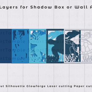Turtle Shadow Box, Turtle Paper Cut, Turtle 3D Layered Svg, Sea Shadow ...