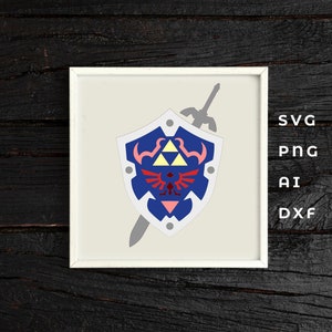 Hylian Shield 3D Layer Svg, Hylian Shield Layered Svg, Hylian Shield ...