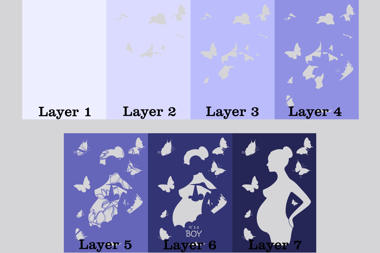 Pregnant Shadow Box Pregnant Lady Svg Pregnant Mom Gift - Etsy UK