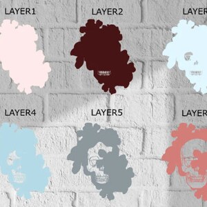 Skull Shadow Box Svg, Skull Light Box Svg, Sugar Skull Multilayer SVG ...