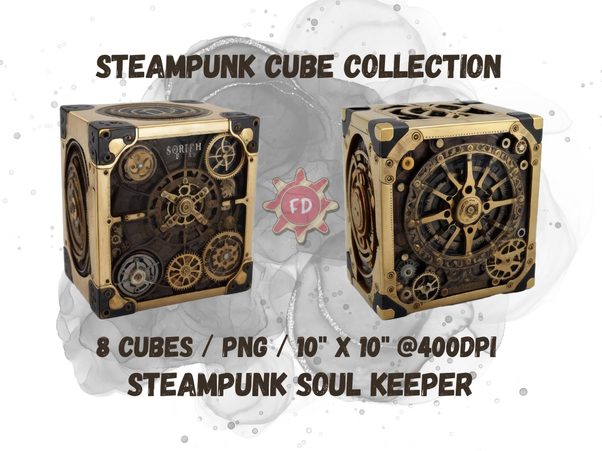 Steampunk Cube Collection Soul Keeper Cubes Junk Journal Steampunk ...