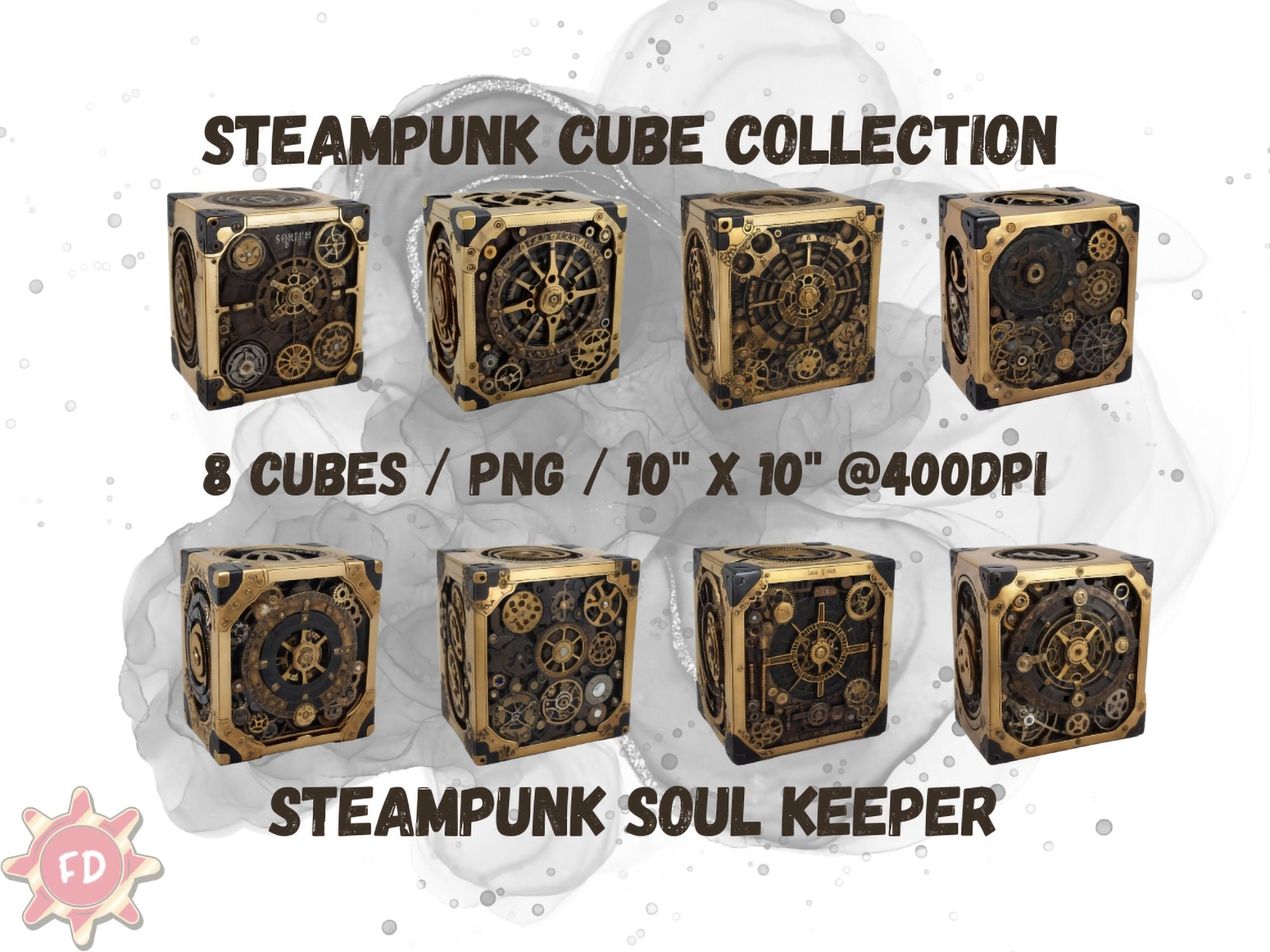 Steampunk Cube Collection Soul Keeper Cubes Junk Journal Steampunk ...