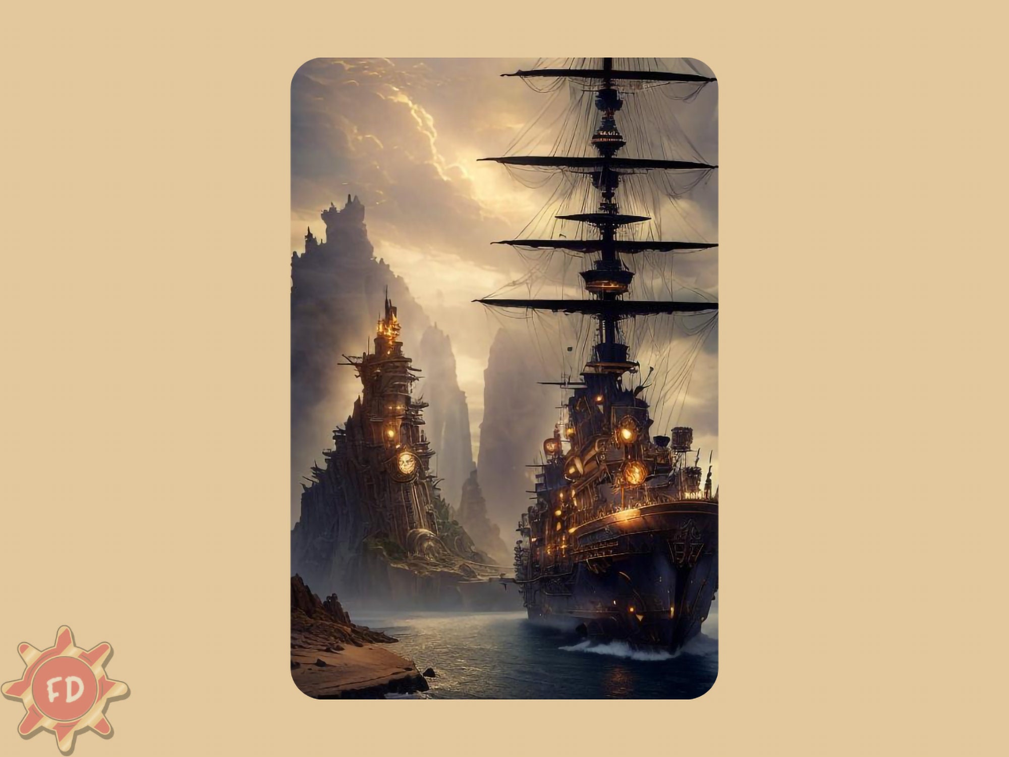 Steampunk Frigate Collection Junk Journal Steampunk Ephemera Comercial ...