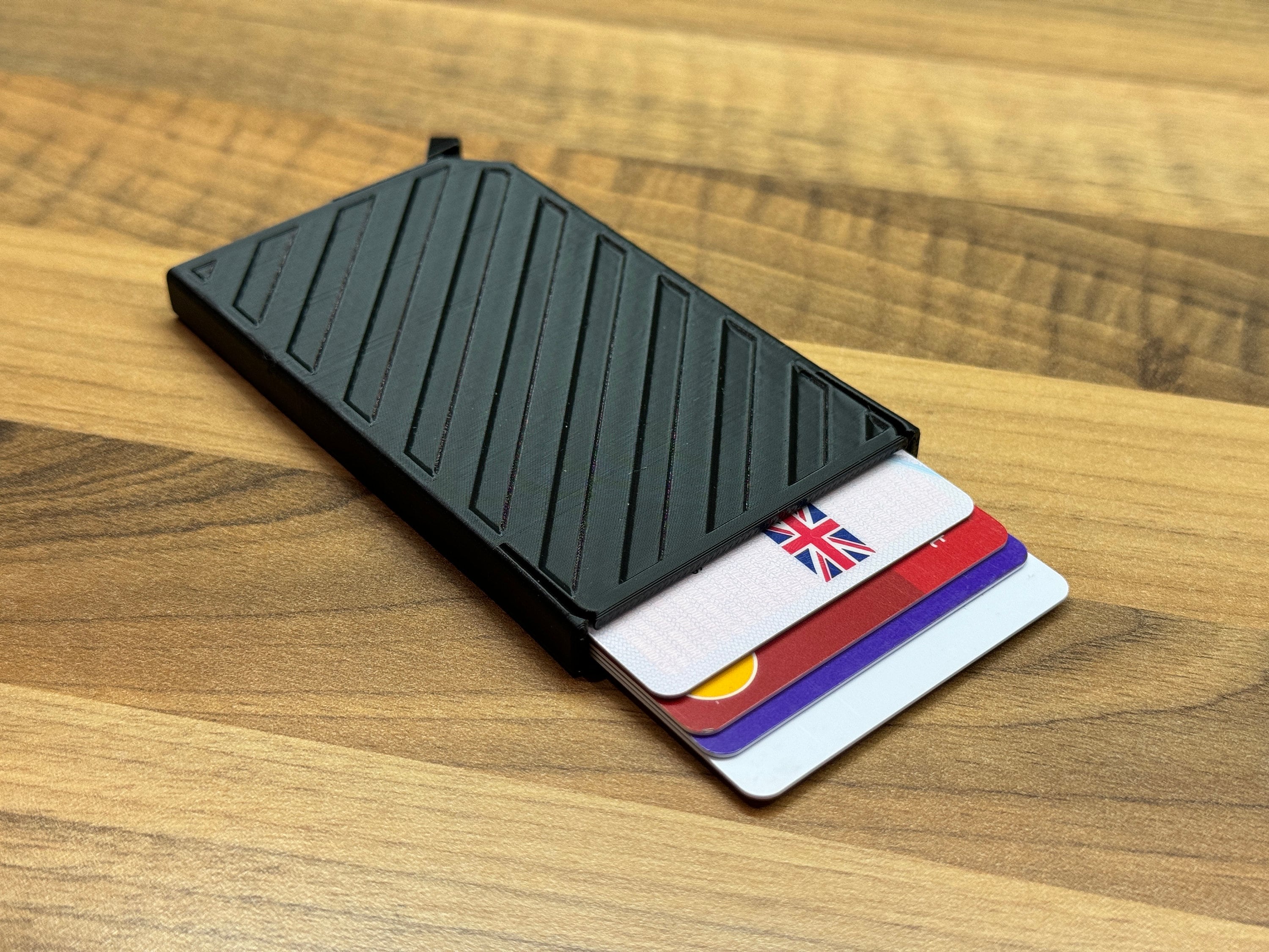 Slim Card Holder With Pop-up Card Mechanism - Etsy