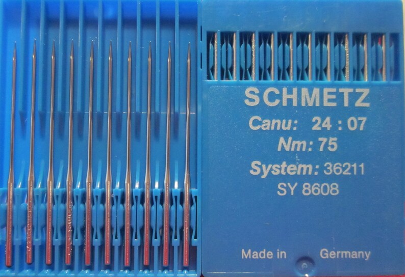 20x SCHMETZ 36211 , Nm 65/9 ,70/10 ,75/11 ,blind Hemming Needles Sewing ...