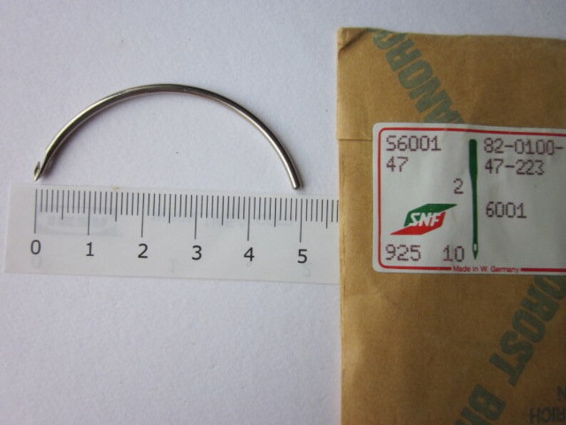 5 Pcs Landis, Goodyear, Rapid, Gateway Stitch Curved Hook Needles for ...