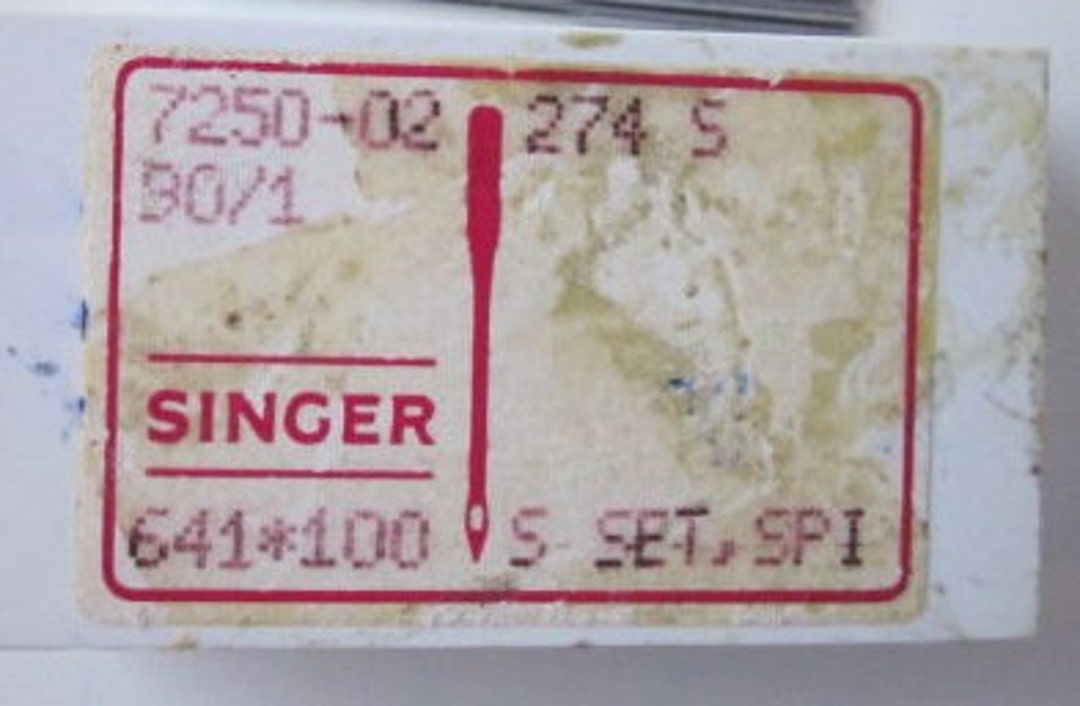 10 Pcs VINTAGE Singer/snf 7250 needle System 274 S , SPI , Sharp Point ...