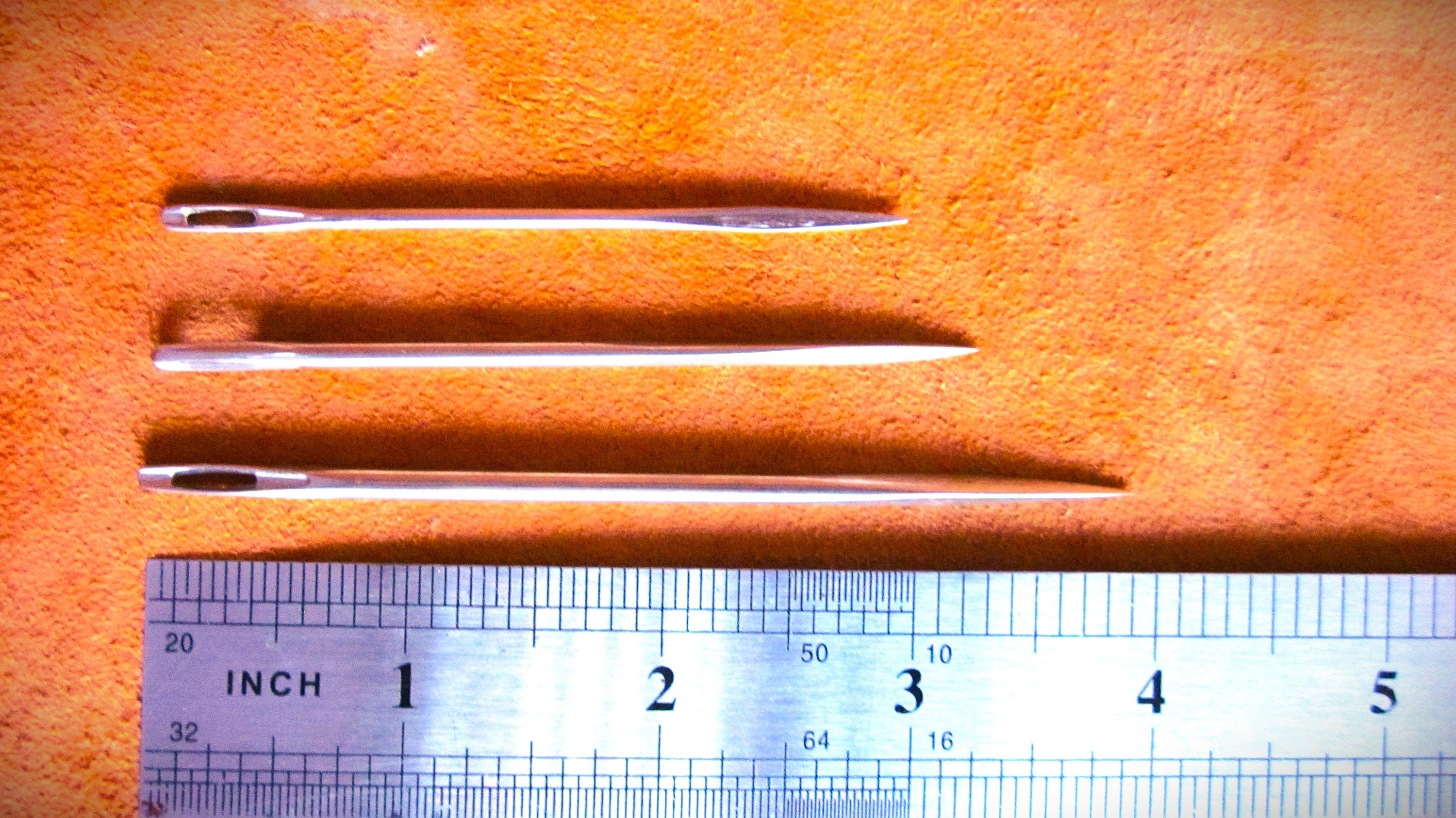 Sail Needles Mixed of 3 Sizes 98mm,83mm,73mm Sailmaker Triangular Point ...