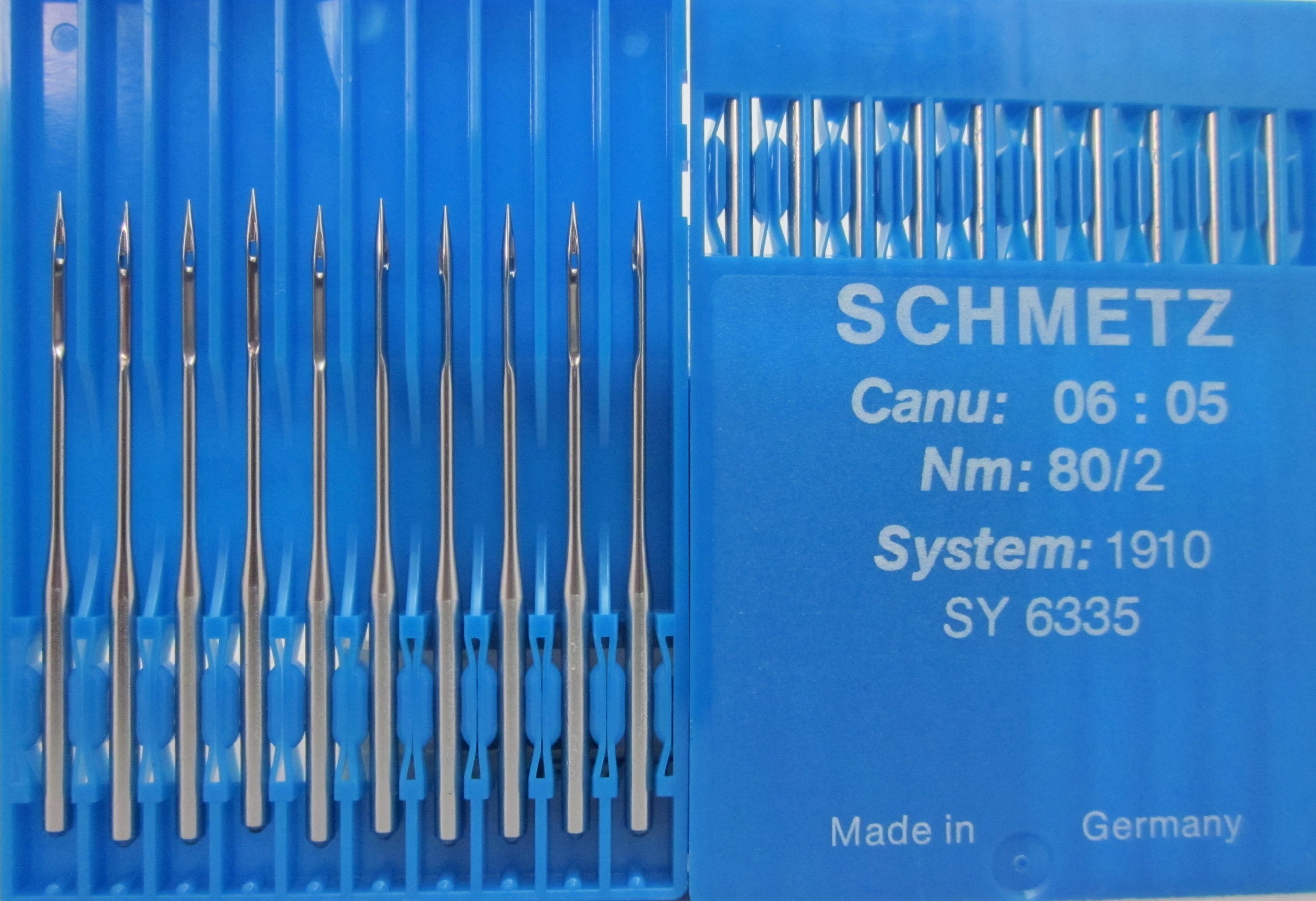 Schmetz 1910,SY 6335 Sewing Machine Needles - Size 12 /80 Willcox ...