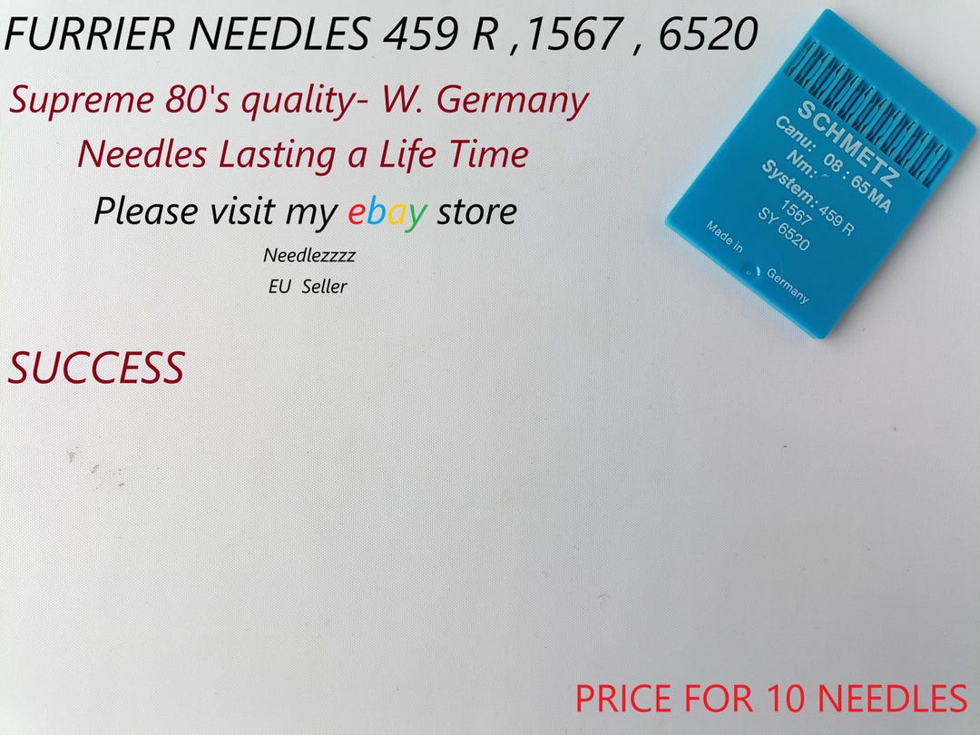 Schmetz Furrier Needles for Fur Coat Sewing Machine Needles 459 R, 1567 ...