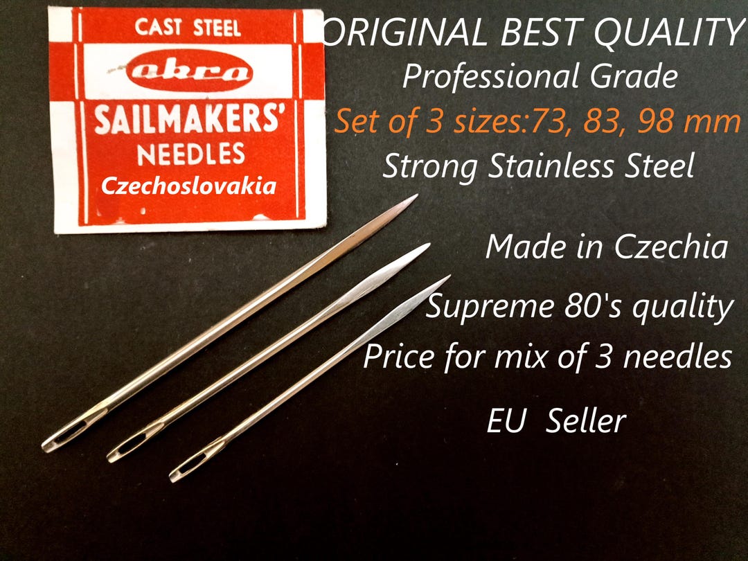 Sail Needles Mixed of 3 Sizes 2.8''/73mm,3.3''/83mm,3.8''/98mm Strong ...