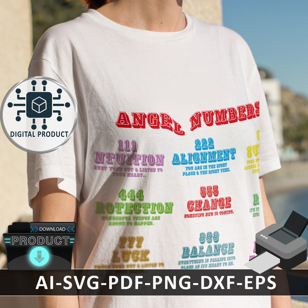 Angel Numbers Svg, Positive Png, Love Women Pdf, Women T-shirt Ai ...
