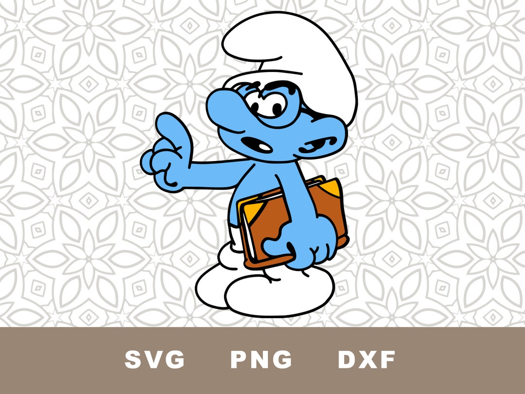 Smurf SVG Cut File | Smurf Clipart | Brainy - Etsy