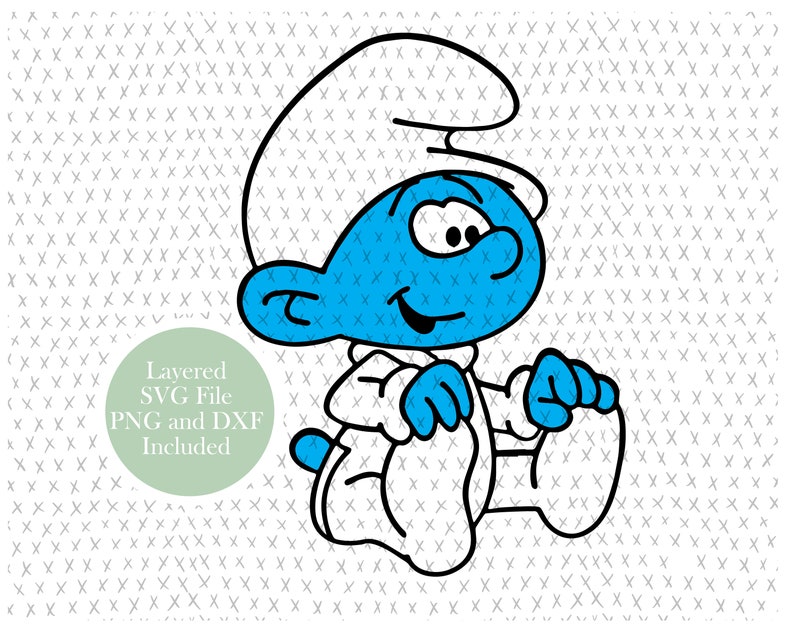 Baby Smurf SVG Cut File SVG Cut File, Clipart, PNG, Instant Download - Etsy