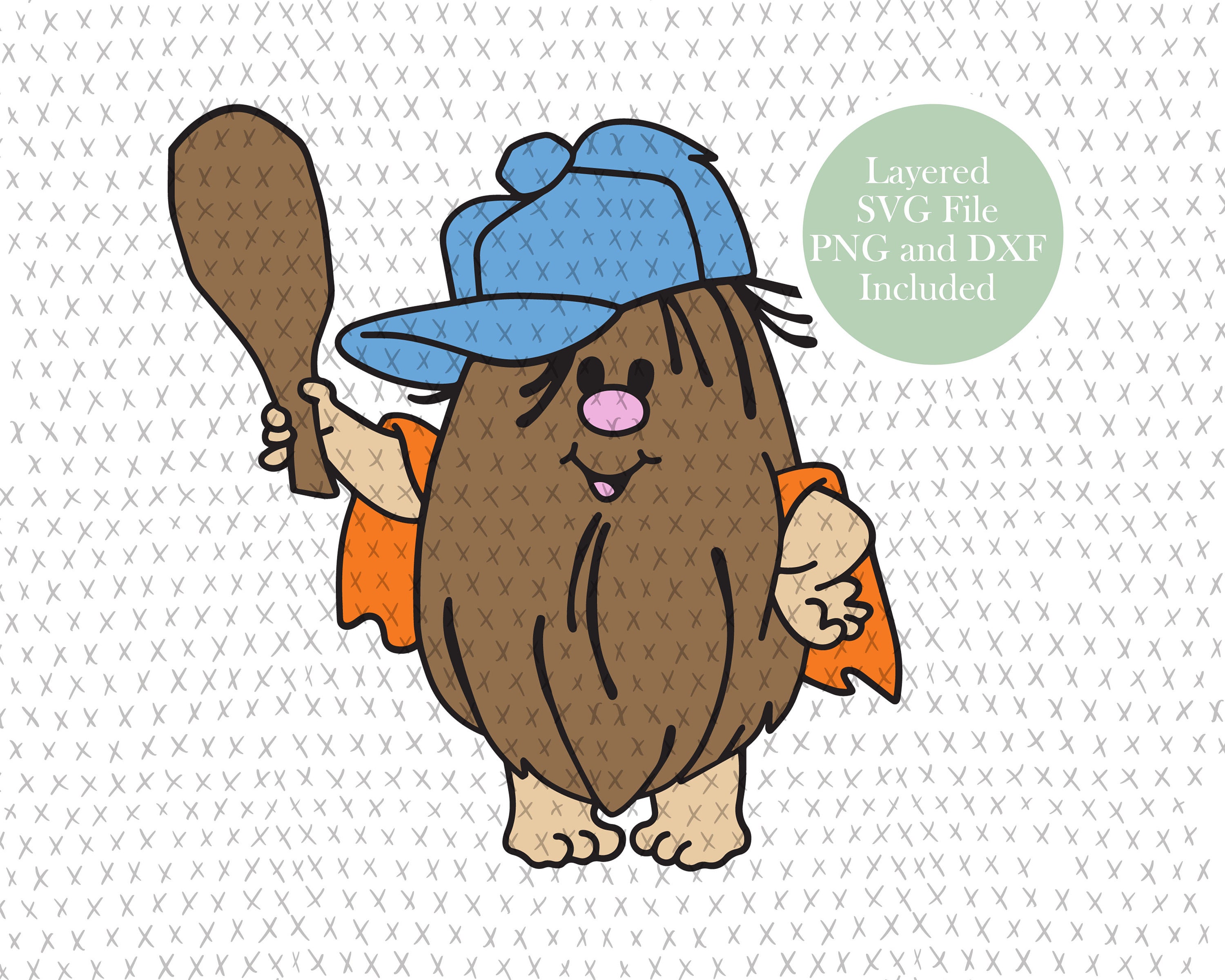 Captain Caveman SVG Cut File - Etsy